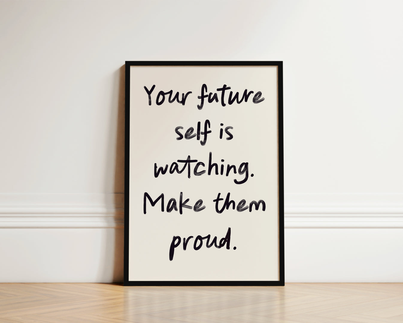 Future Self Motivational Quote Art Poster – Alluvion